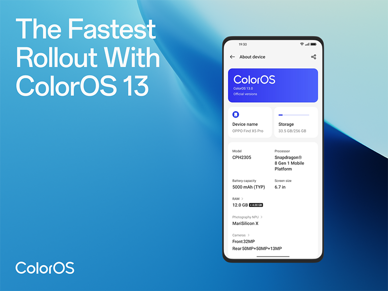 ColorOS 13 rolled out faster with longer software commitment | OPPO Global